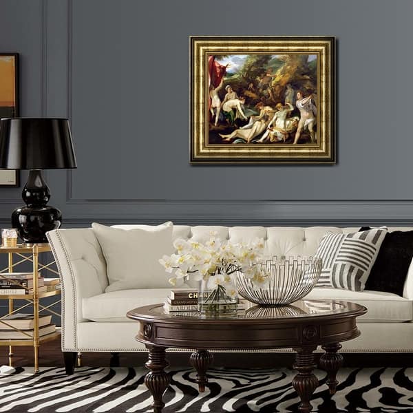 Diana and Actaeon by Joseph Heintz the Elder Giclee Print Oil Painting Gold Frame Size 19" x 17 ...